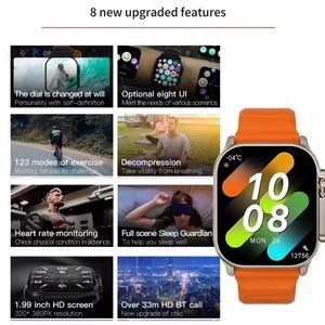 Wearables | X1 Ultra Smartwatch With Orange Band | Poshmark